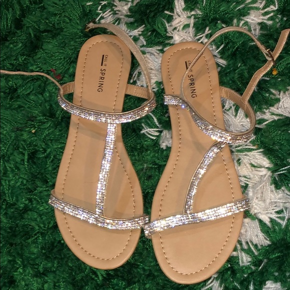 Call It Spring | Shoes | Rhinestone Sandals | Poshmark